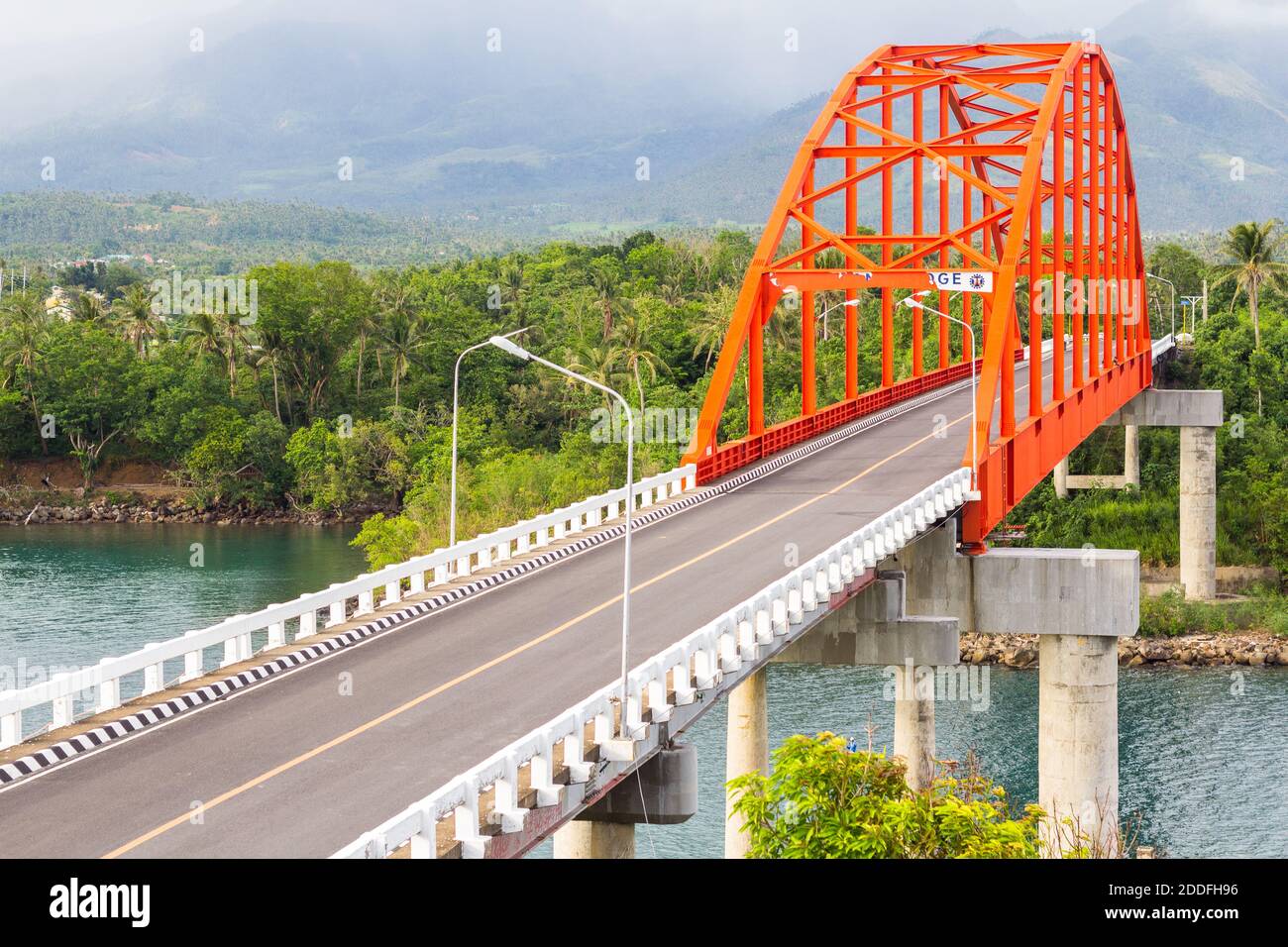 Biliran bridge that connects the island of Biliran to Leyte Island in ...