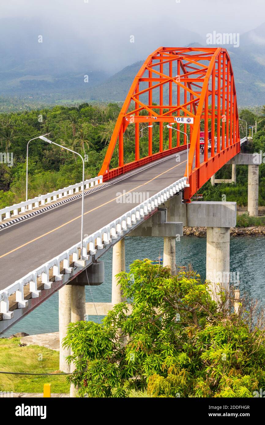 Biliran bridge that connects the island of Biliran to Leyte Island in ...