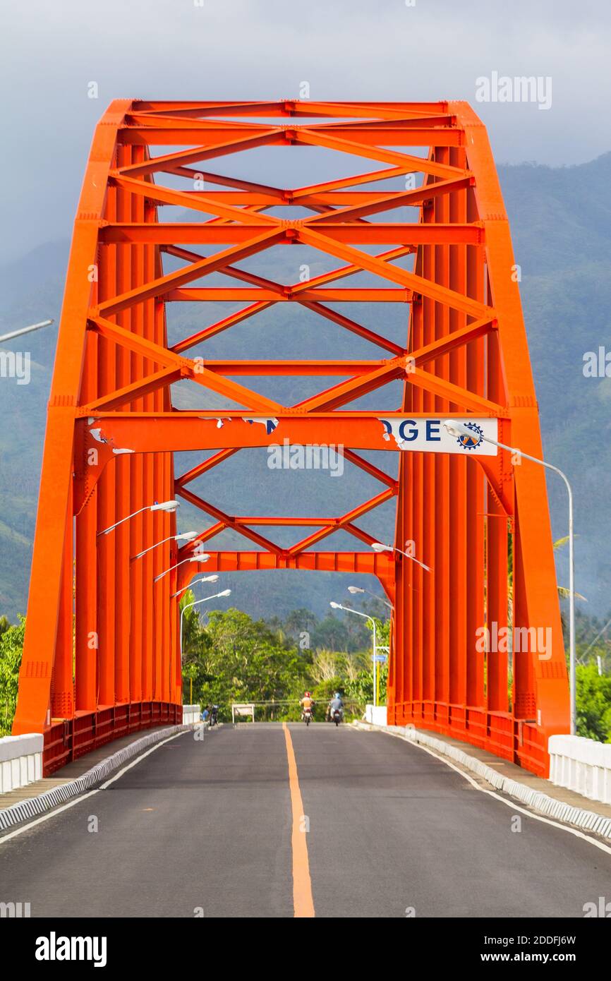 Biliran bridge that connects the island of Biliran to Leyte Island in ...