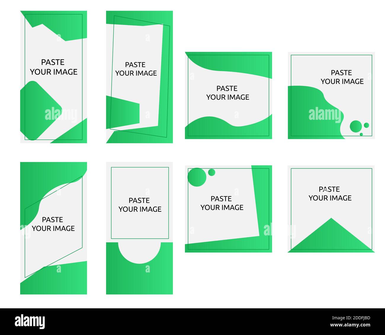 Illustration vector design of social media story and feed set template ...