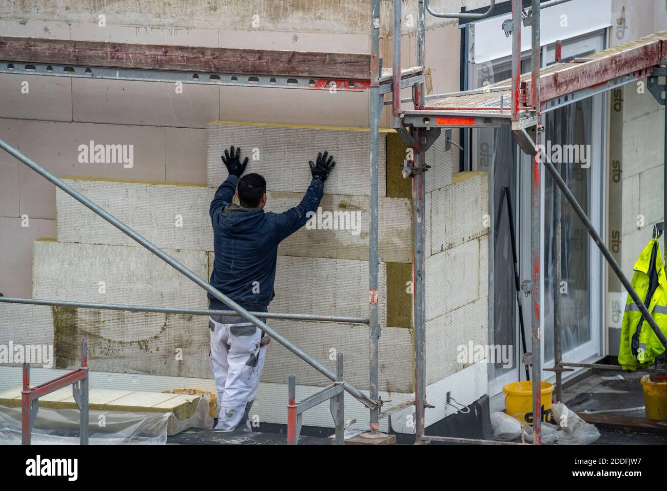 Building site, thermal insulation, external insulation, facade ...