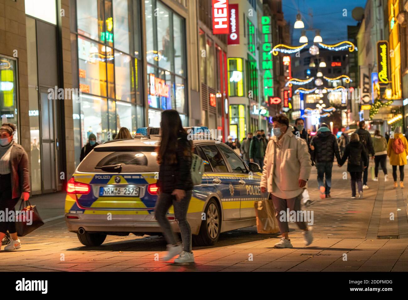 Police car pedestrian zone hi-res stock photography and images - Alamy