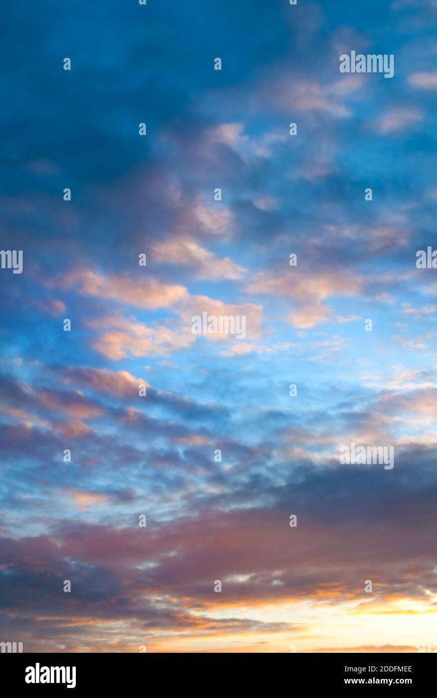 Sunset sky background, vast sky landscape panoramic scene with dramatic ...