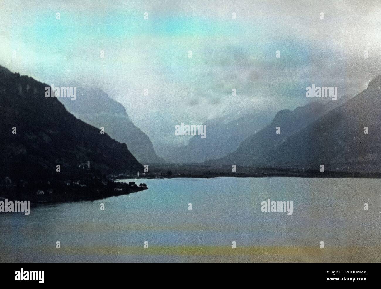 Malerisches Panorama im Kanton Uri, Schweiz 1930er Jahre. Scenic ...