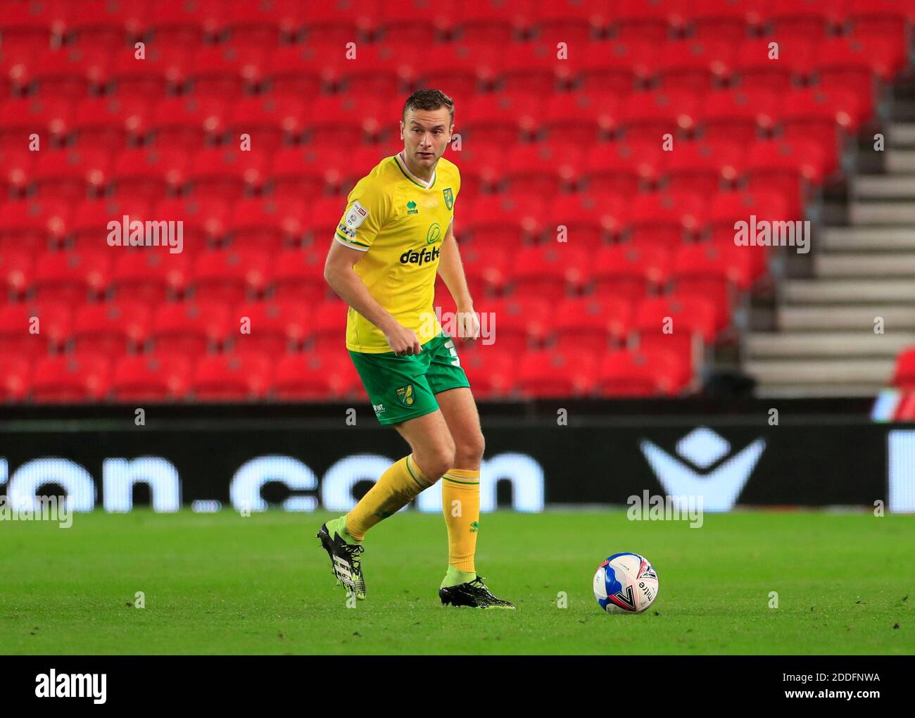 Ben Gibson #34 of Norwich City controls the ball Stock Photo - Alamy