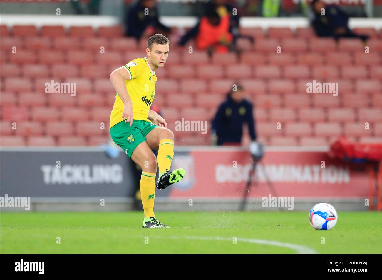 Ben Gibson #34 of Norwich City passes the ball Stock Photo - Alamy