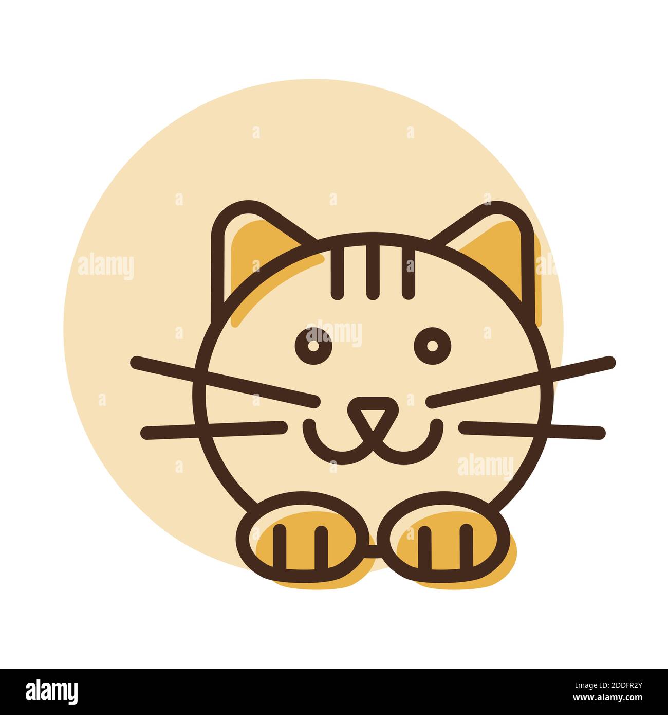 Cat vector icon. Pet animal sign. Graph symbol for pet and veterinary ...