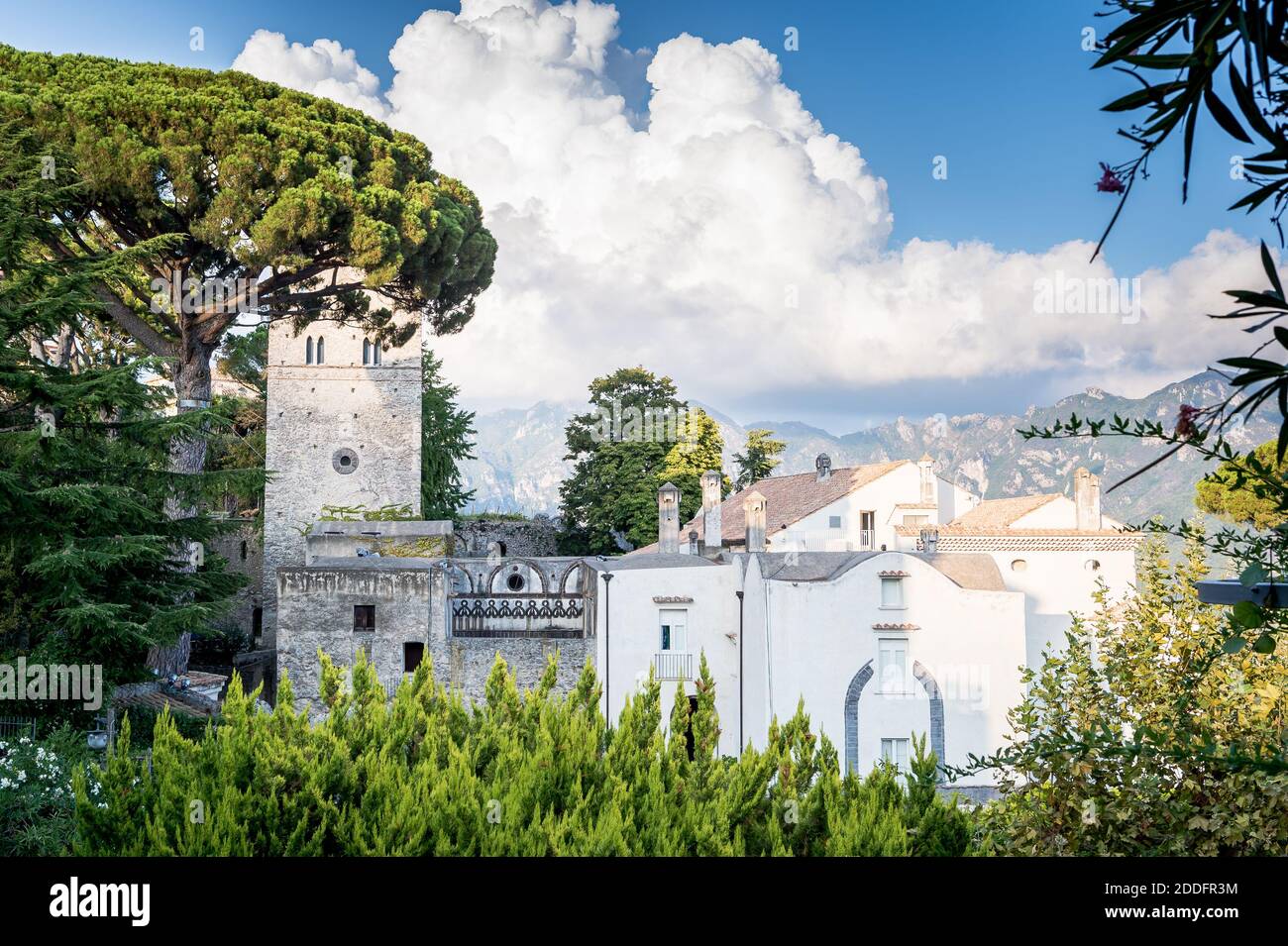 An image of the beautiful town of Ravello on the Amalfi Coast, Italy ...