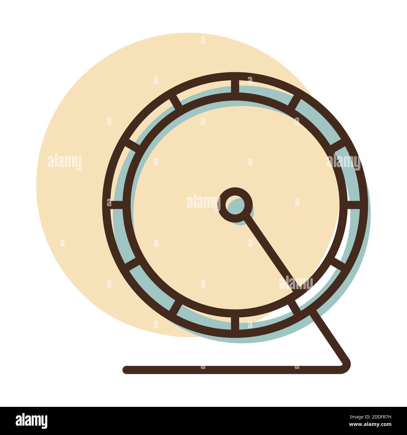 Hamster wheel vector icon. Pet animal sign. Graph symbol for pet and ...