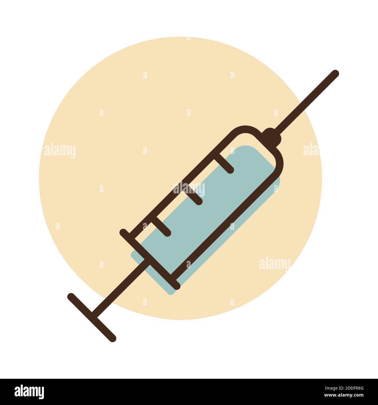 Syringe vector icon. Medical sign. Graph symbol for pet and veterinary ...