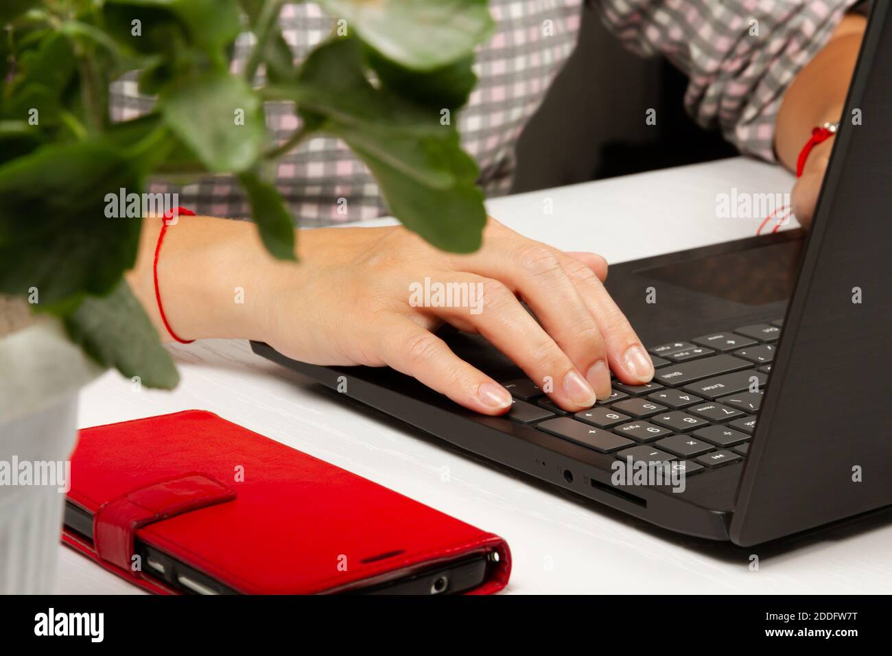 Typing desktop computer hi-res stock photography and images - Alamy
