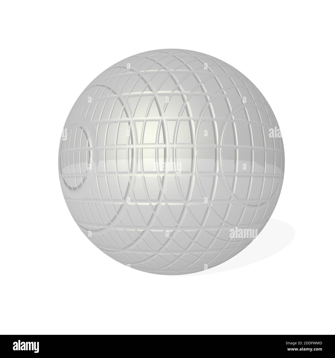 Chrome tiles sphere - 3D render Stock Photo - Alamy