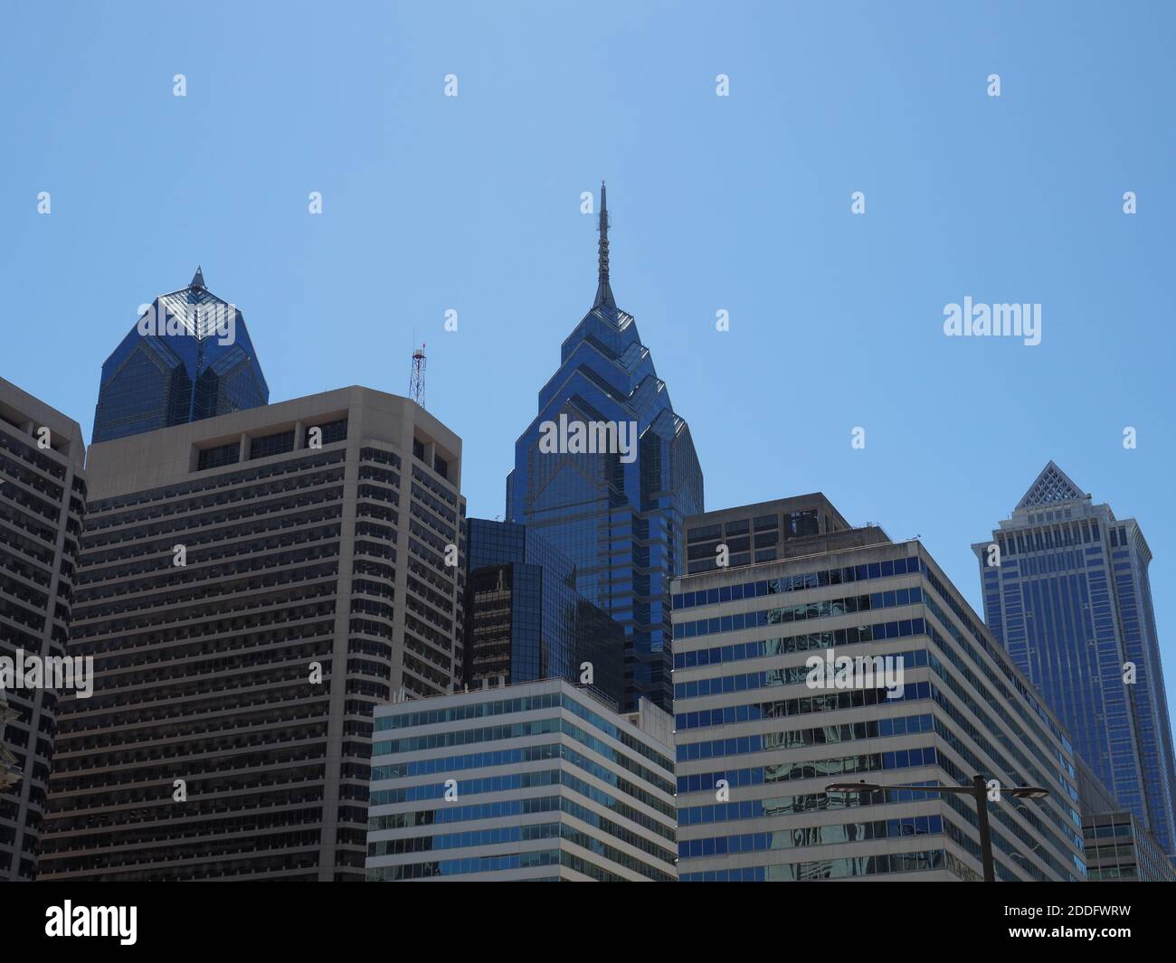 The Philadelphia skyline on a clear summer day Stock Photo - Alamy