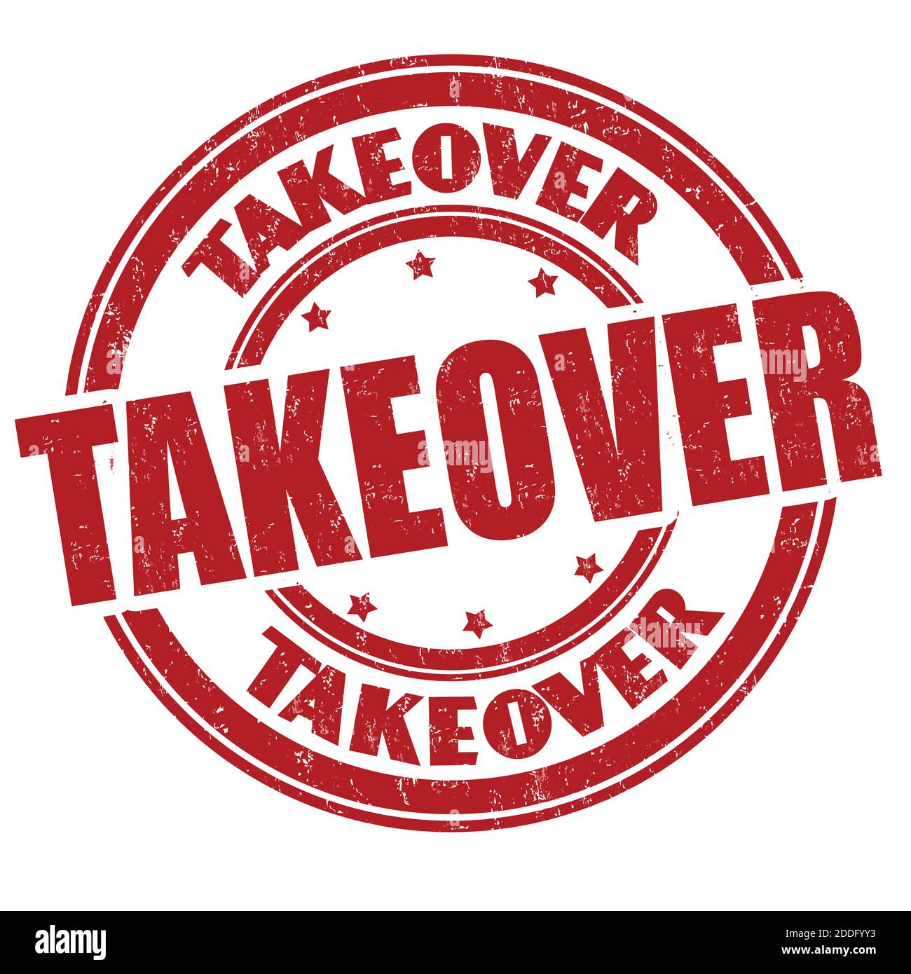 Takeover grunge rubber stamp on white background, vector illustration ...