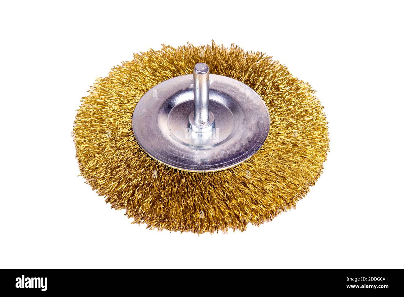 metal brush for cleaning metal and wood surfaces isolated on a white ...