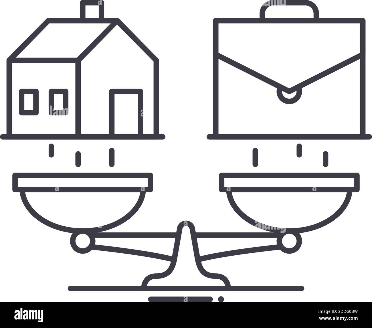 Financial balance icon, linear isolated illustration, thin line vector ...