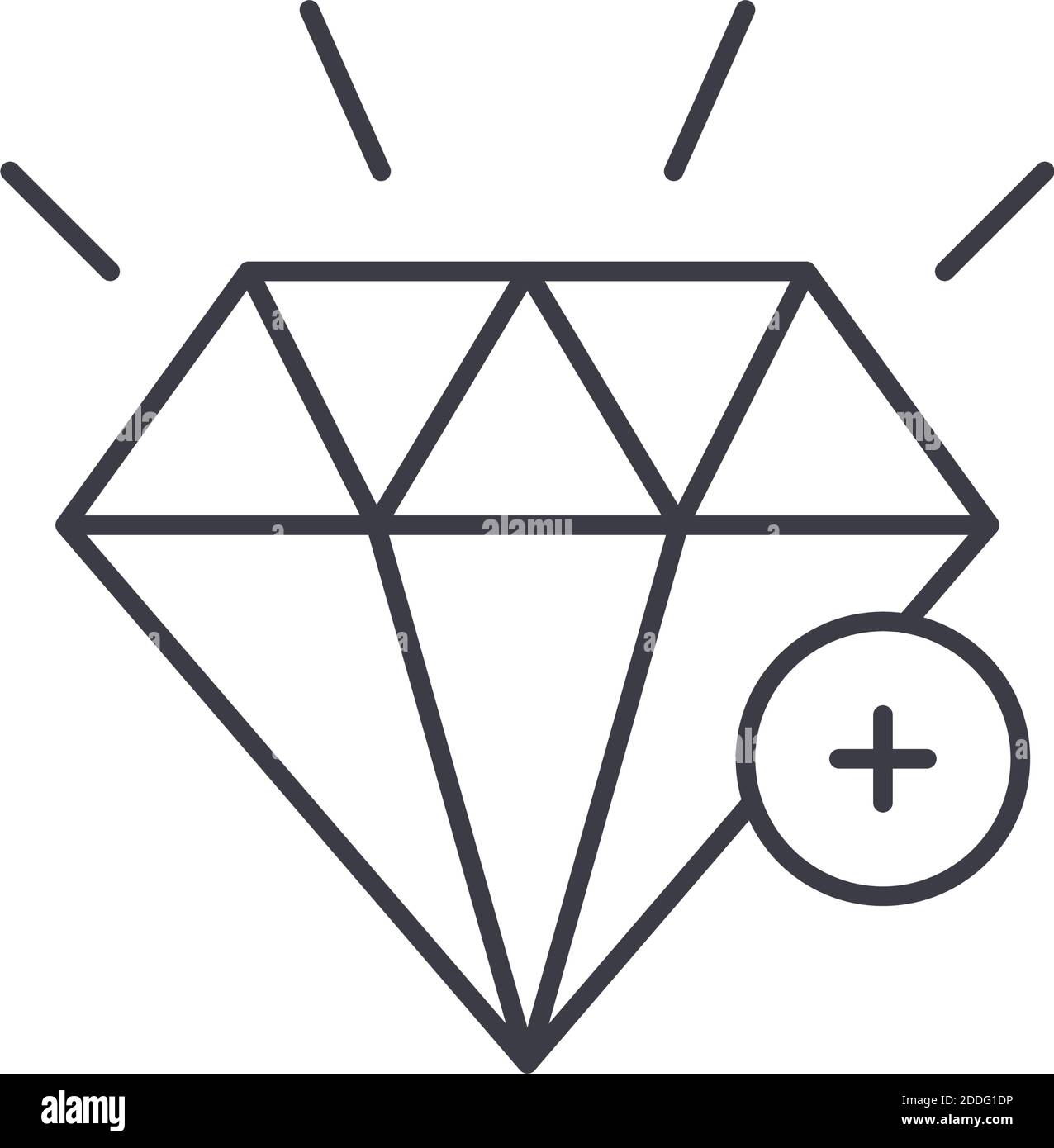 Finance icon, linear isolated illustration, thin line vector, web ...