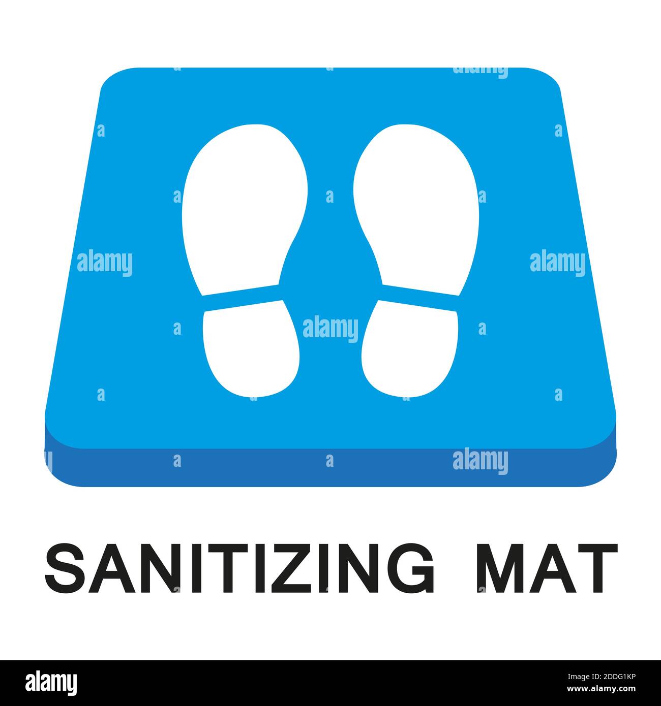 Sanitary mat. Disinfection mat icon. Disinfectant for shoes or foot ...