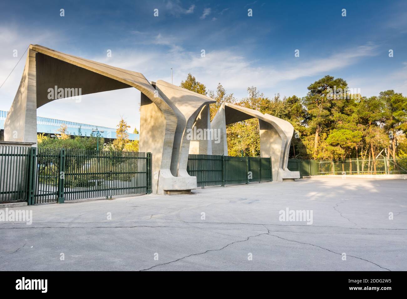 Main gate of Tehran University in Tehran, Iran Stock Photo - Alamy