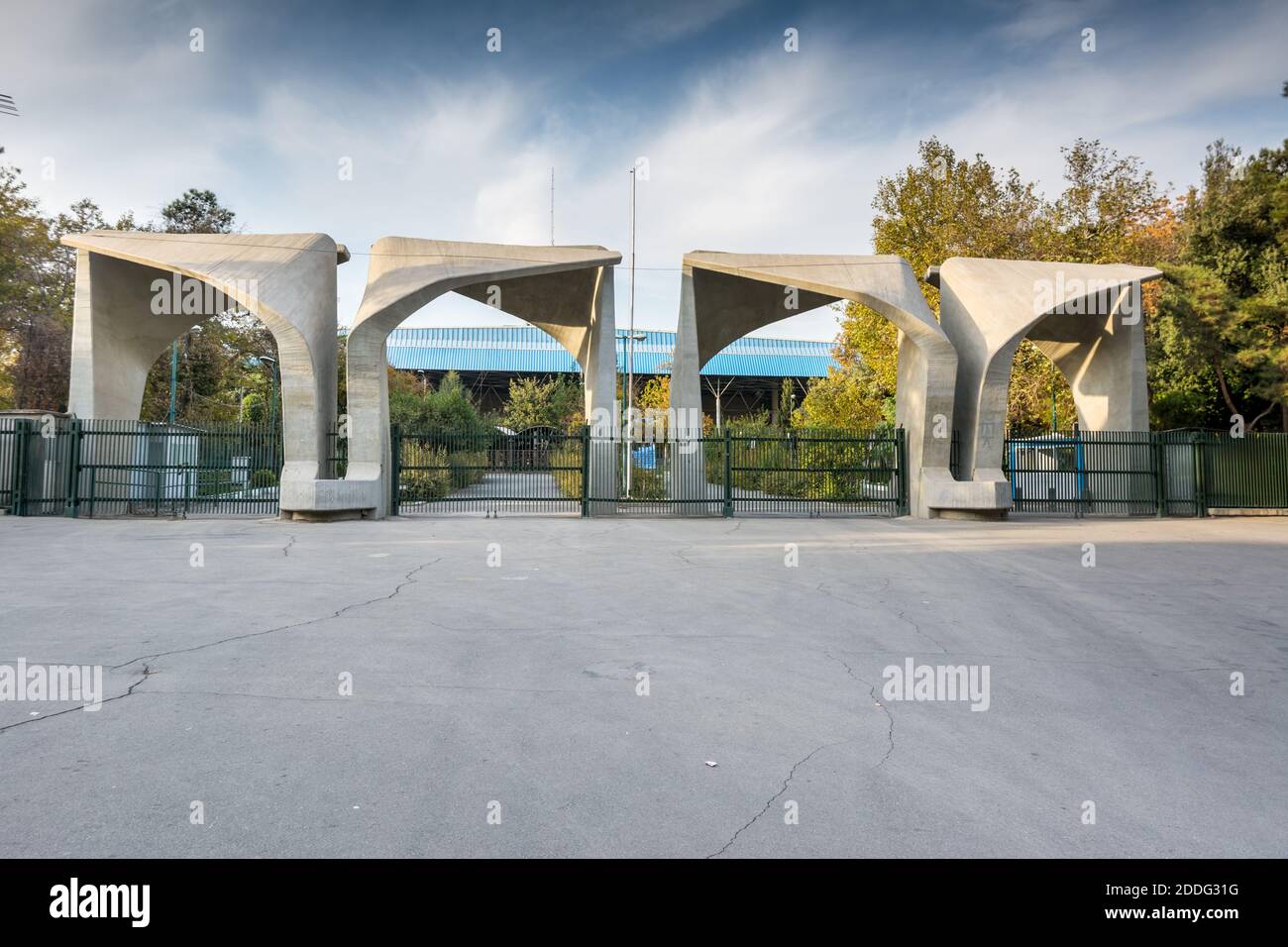 Main gate of Tehran University in Tehran, Iran Stock Photo - Alamy