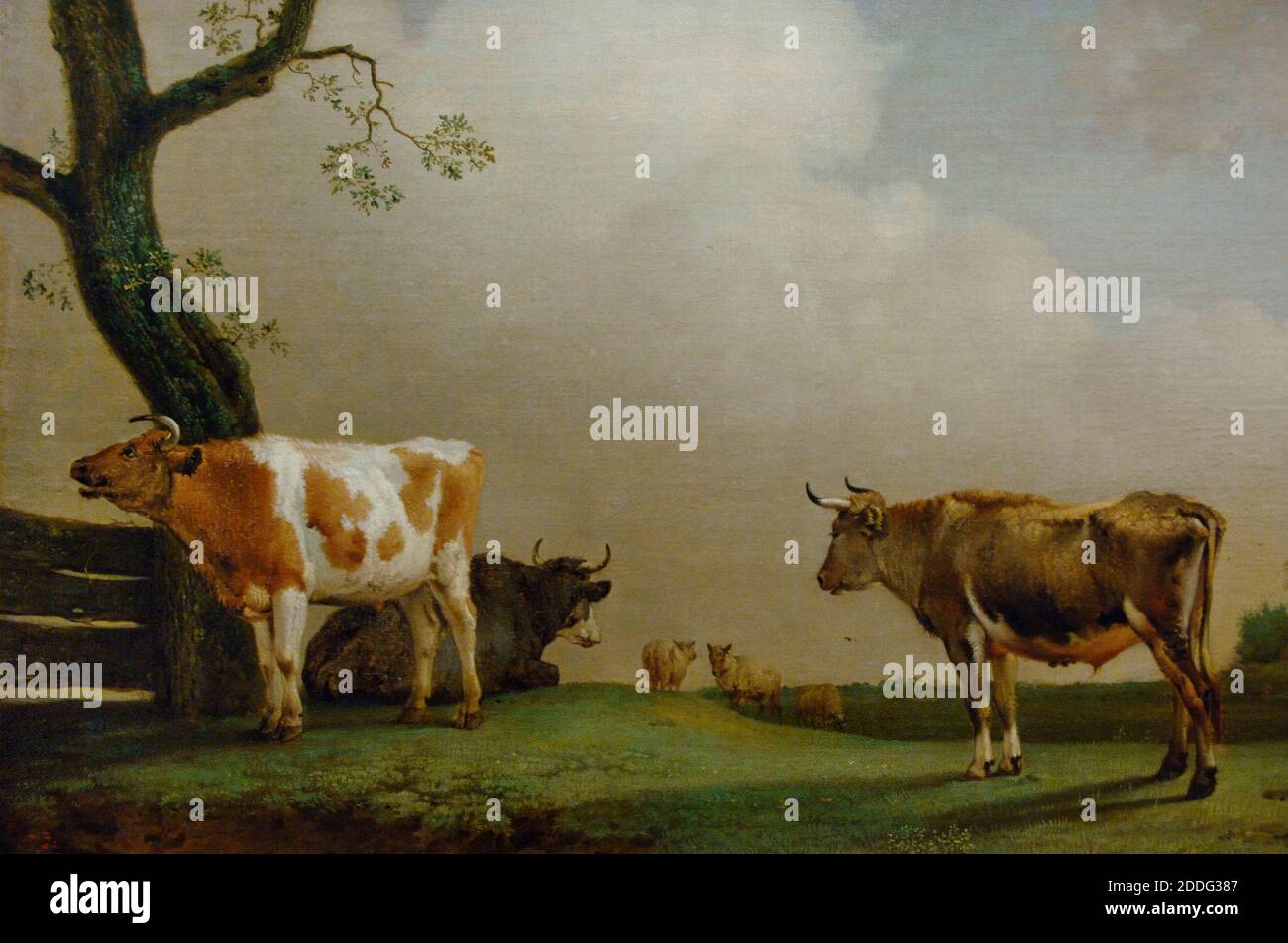 Paulus Potter (1626-1654). Dutch painter. The Meadow, 1652. Louvre ...