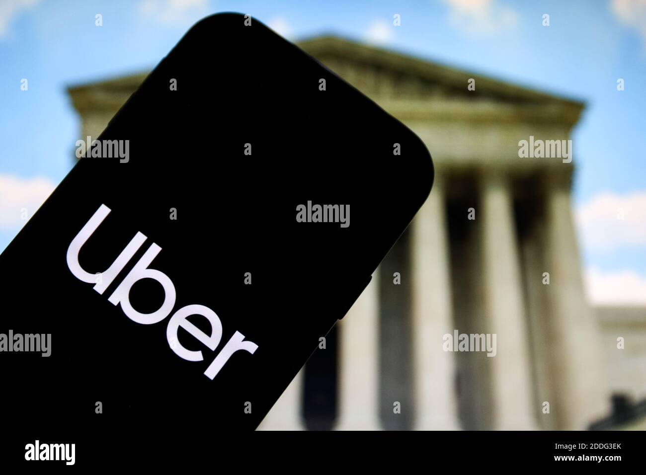 Uber logo hi-res stock photography and images - Alamy
