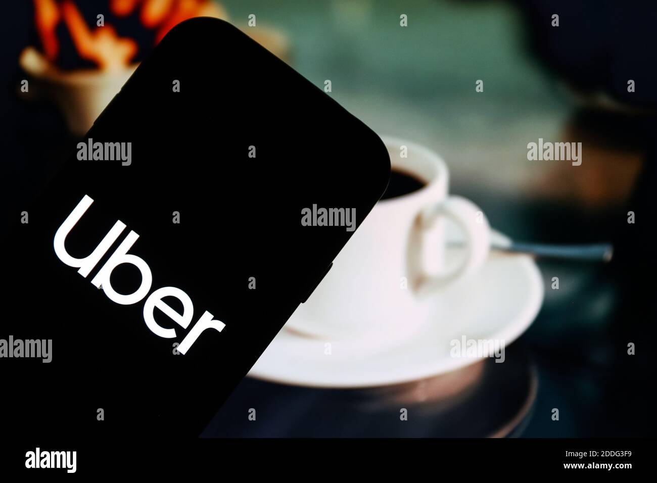 Uber logo hi-res stock photography and images - Alamy