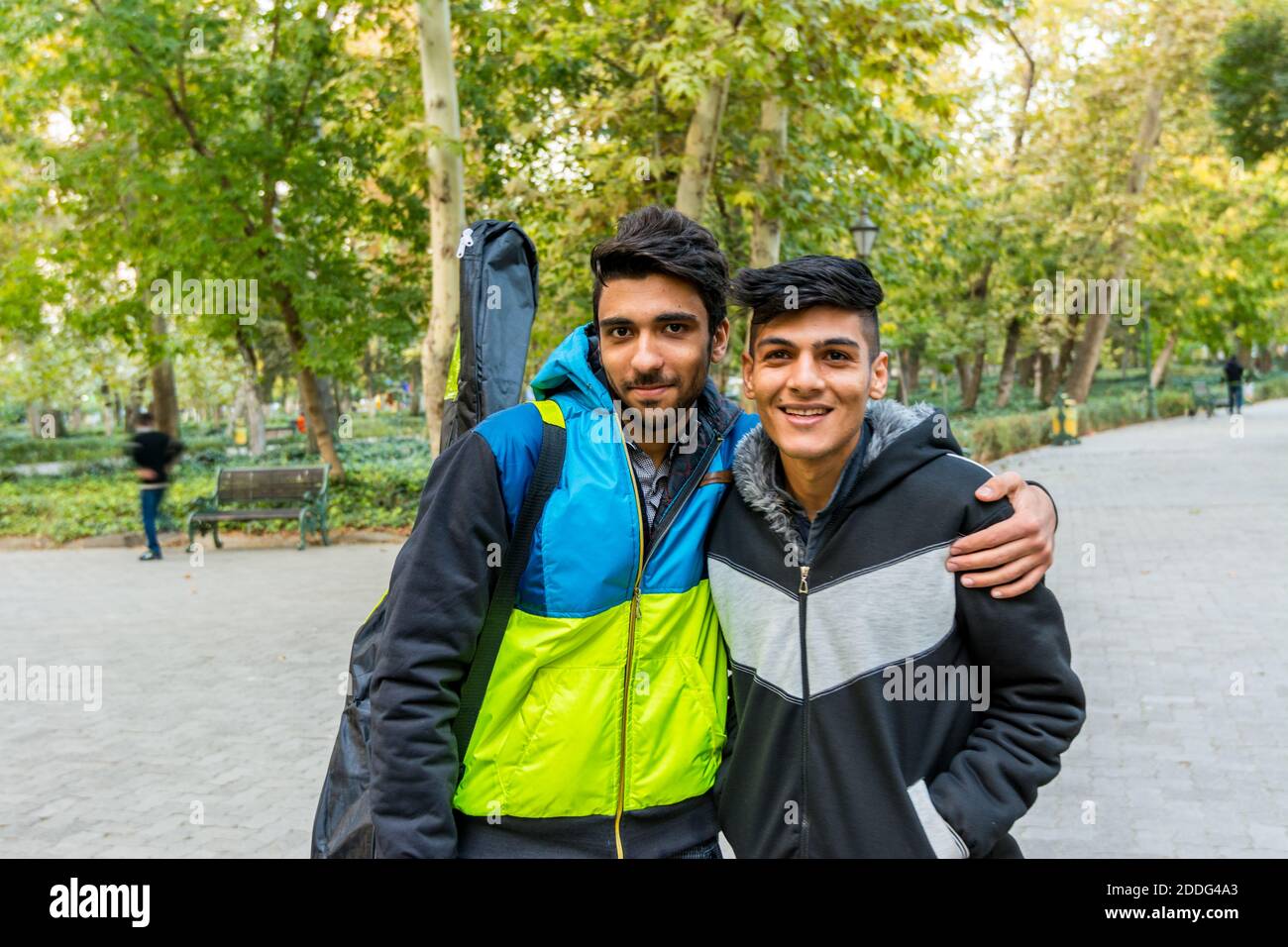 Two Afghanistan young men in the park in Tehran, Iran Stock Photo - Alamy