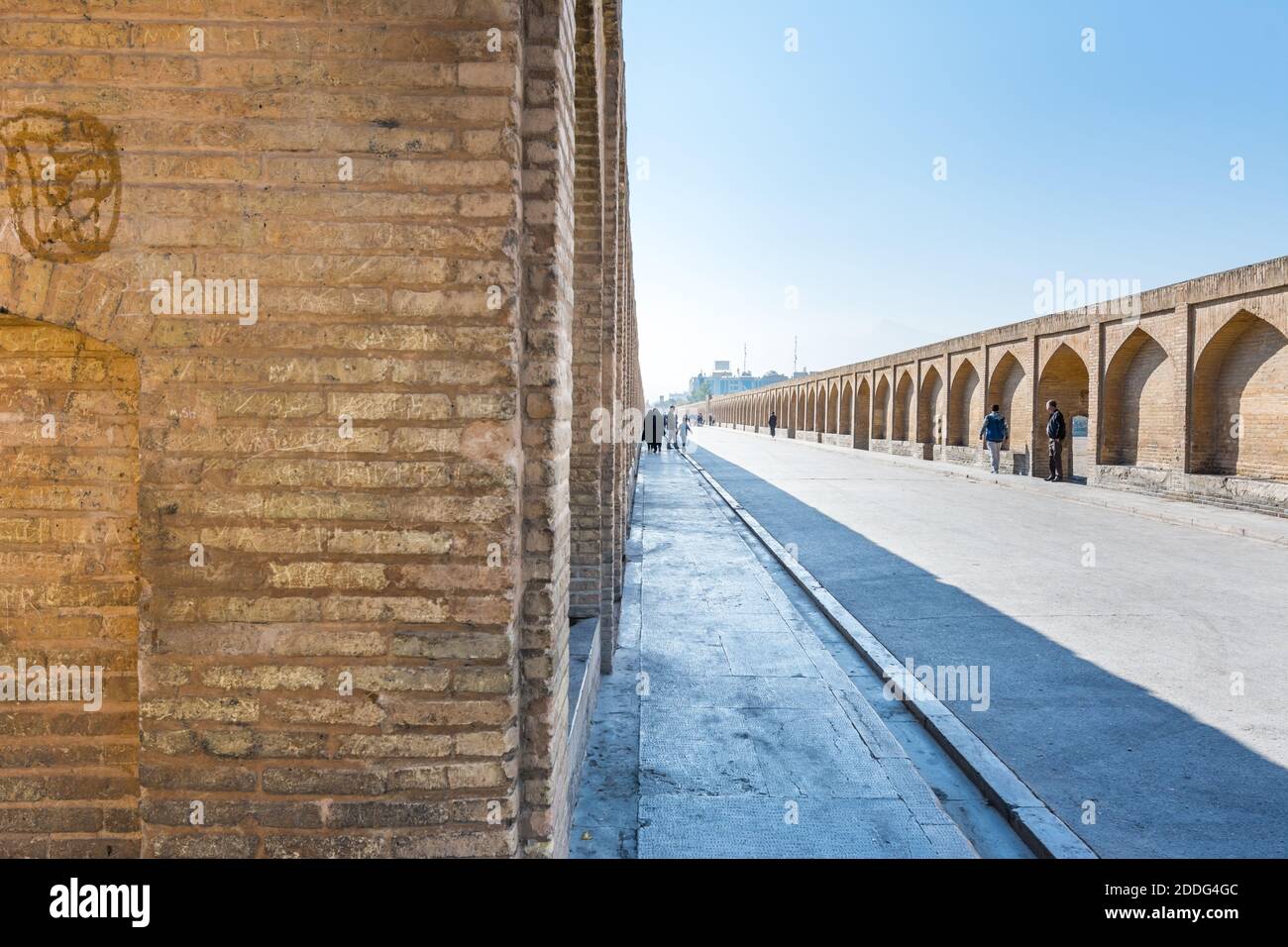 Archs of Allahverdi Khan Bridge, also named Si-o-seh pol bridge, across ...