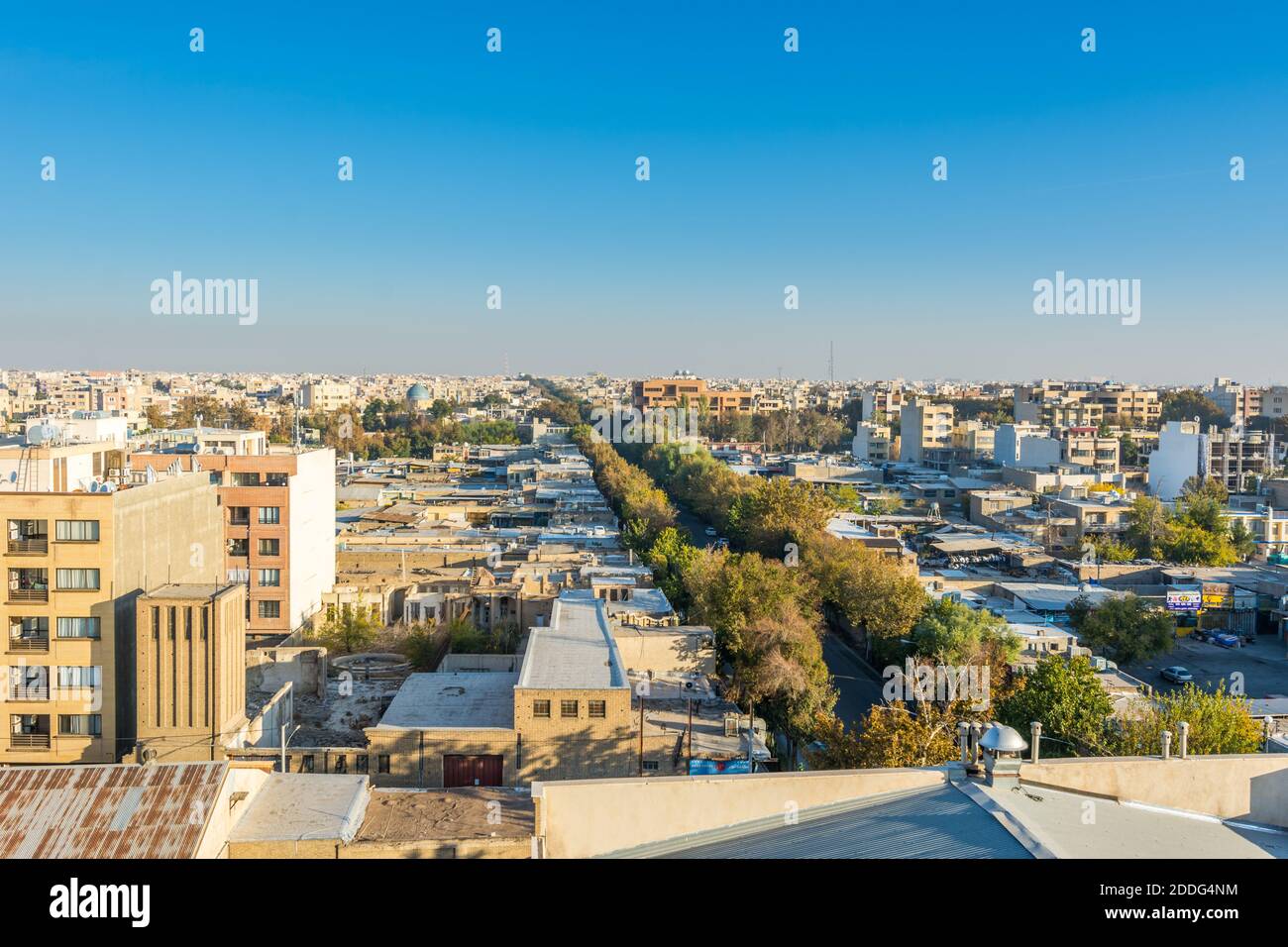 Aerial view of residential building skyline of Isfahan of Iran, one of ...