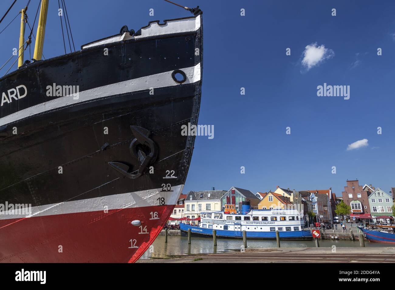geography / travel, Germany, Schleswig-Holstein, Husum, museum ship ...