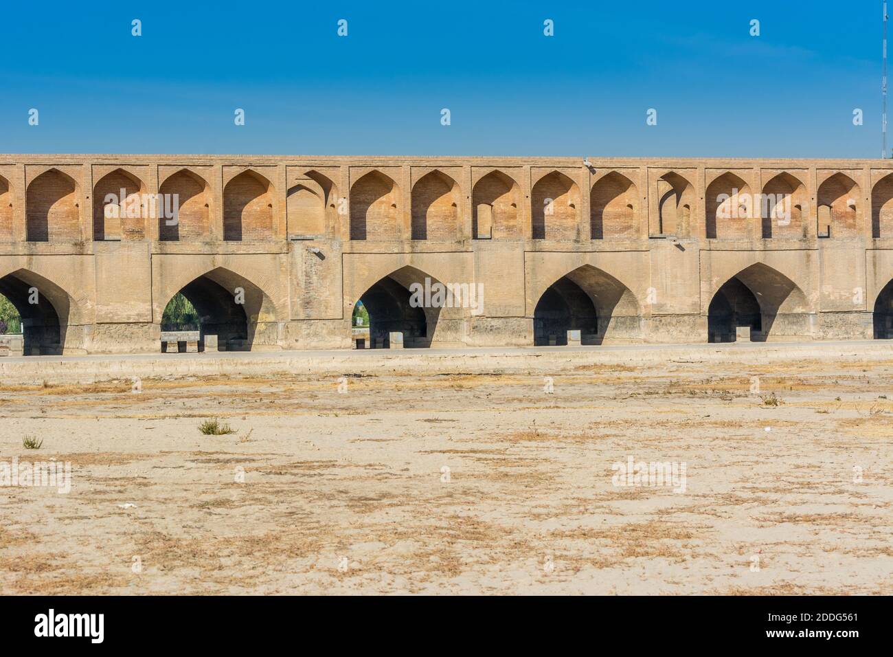 Archs of Allahverdi Khan Bridge, also named Si-o-seh pol bridge, across ...