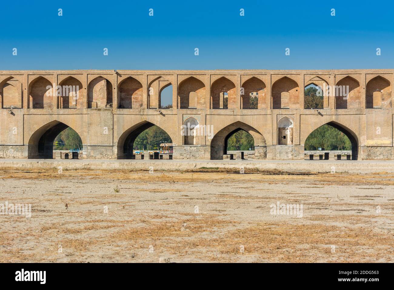 Archs of Allahverdi Khan Bridge, also named Si-o-seh pol bridge, across ...