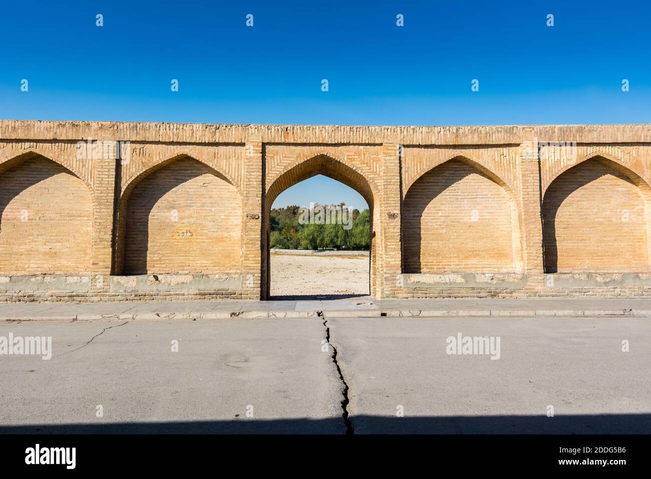 Archs of Allahverdi Khan Bridge, also named Si-o-seh pol bridge, across ...