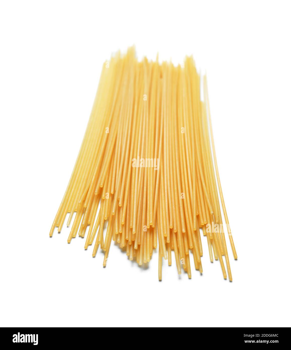 Uncooked spaghetti on white background Stock Photo - Alamy