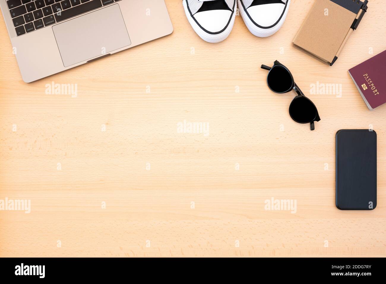 Flat lay creative working desk hi-res stock photography and images - Alamy