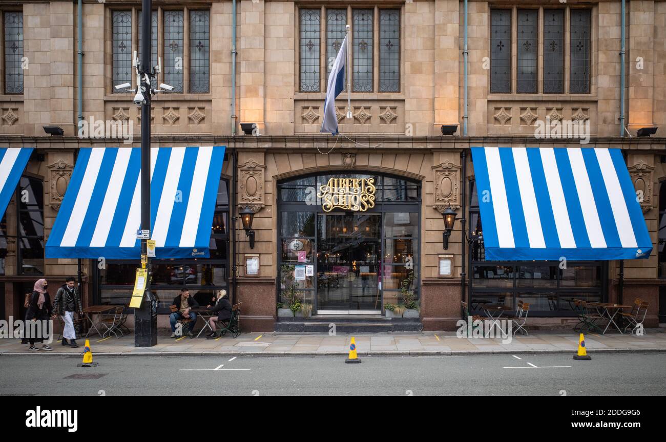 albert's schloss, peter st, manchester Stock Photo - Alamy