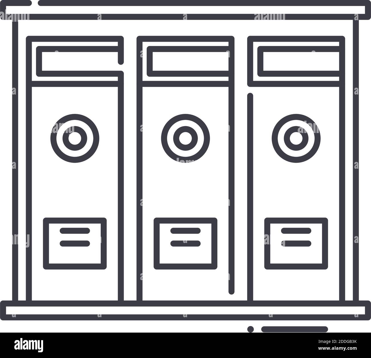 Filing documents icon, linear isolated illustration, thin line vector ...