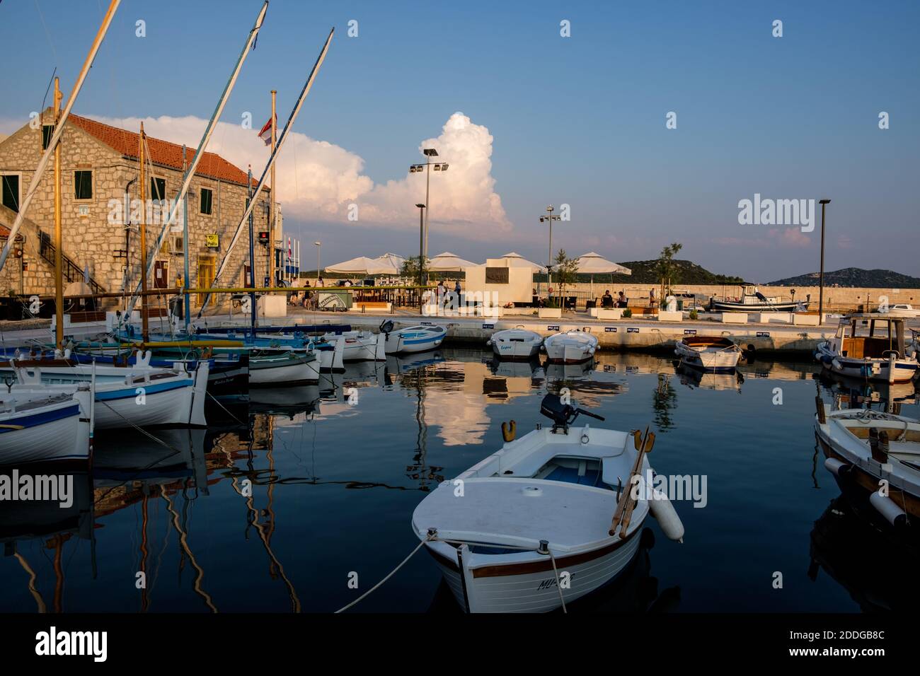 Murter Island, Croatia - 25 August 2019 - Boats in the marina on Murter ...