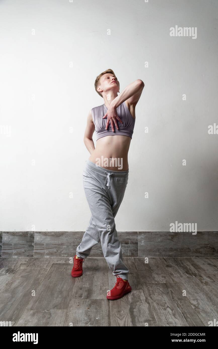 Woman in dance pose Stock Photo - Alamy