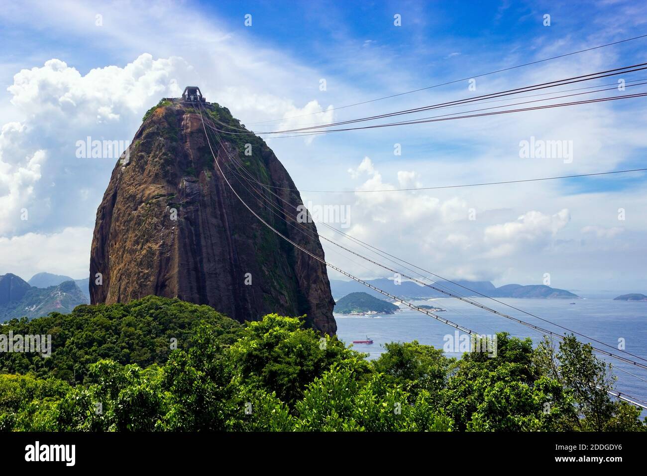 Sugarloaf in Rio de Janeiro Brazil. Famous tourist icon of South ...
