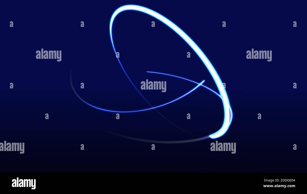 Atom molecule orbit neutron abstract render illustration Stock Photo ...