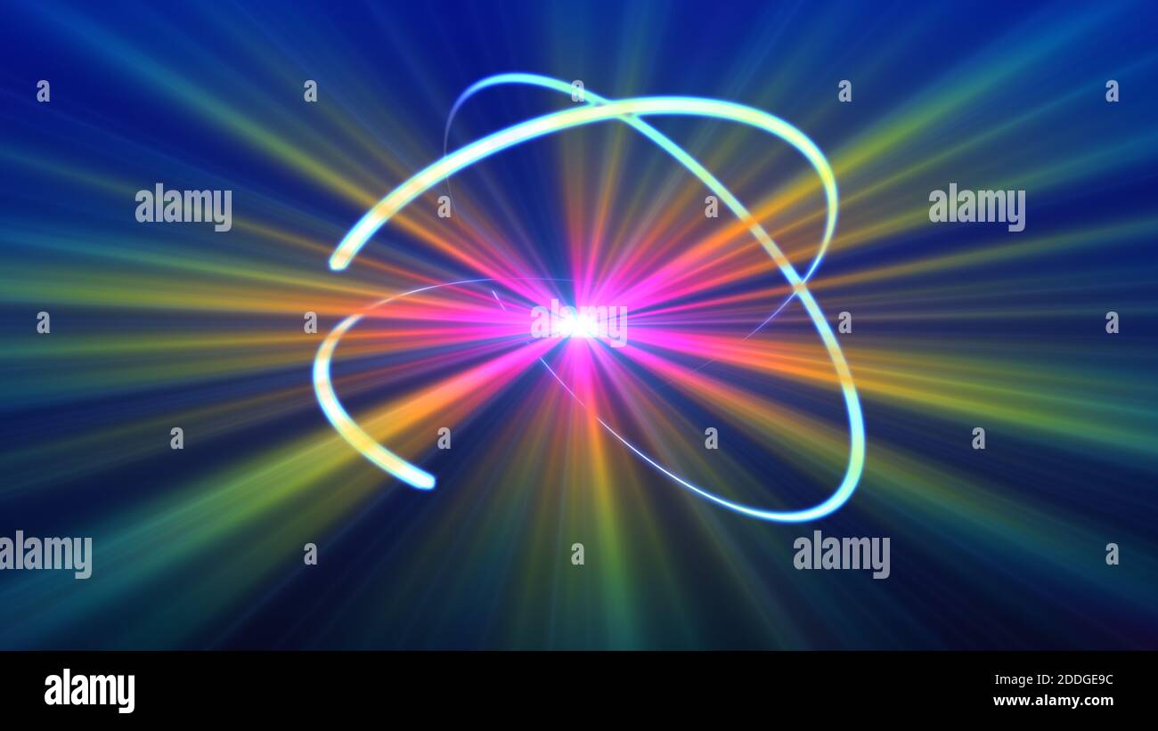 Letter neutron symbol design hi-res stock photography and images - Alamy