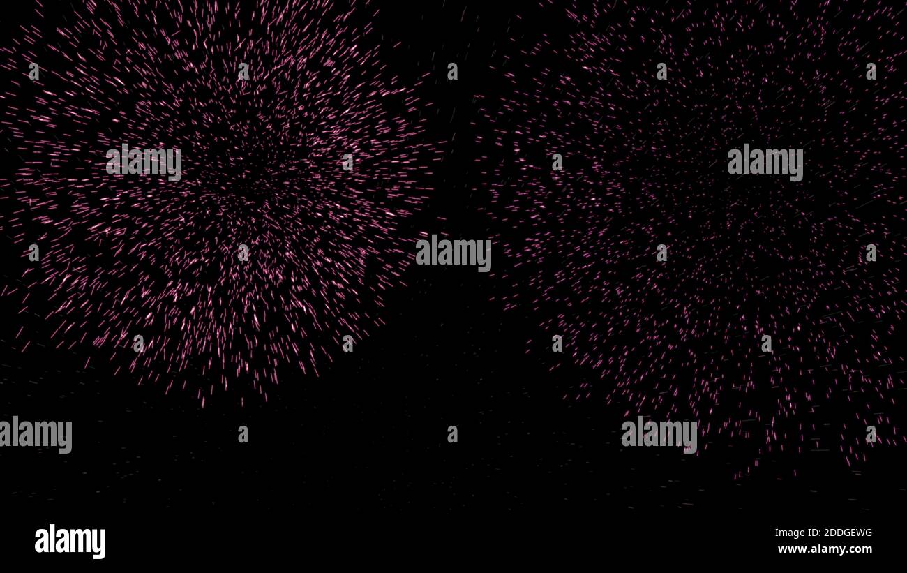 fireworks in the night sky, render illustration Stock Photo - Alamy