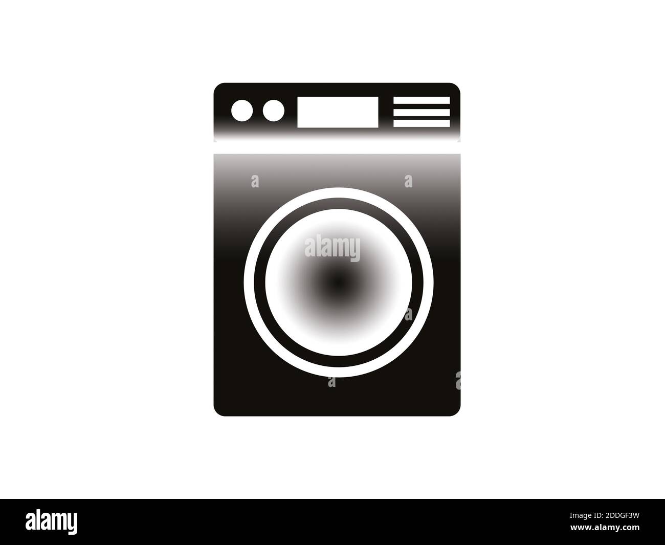Washing machine vector isolated on white background Stock Photo - Alamy