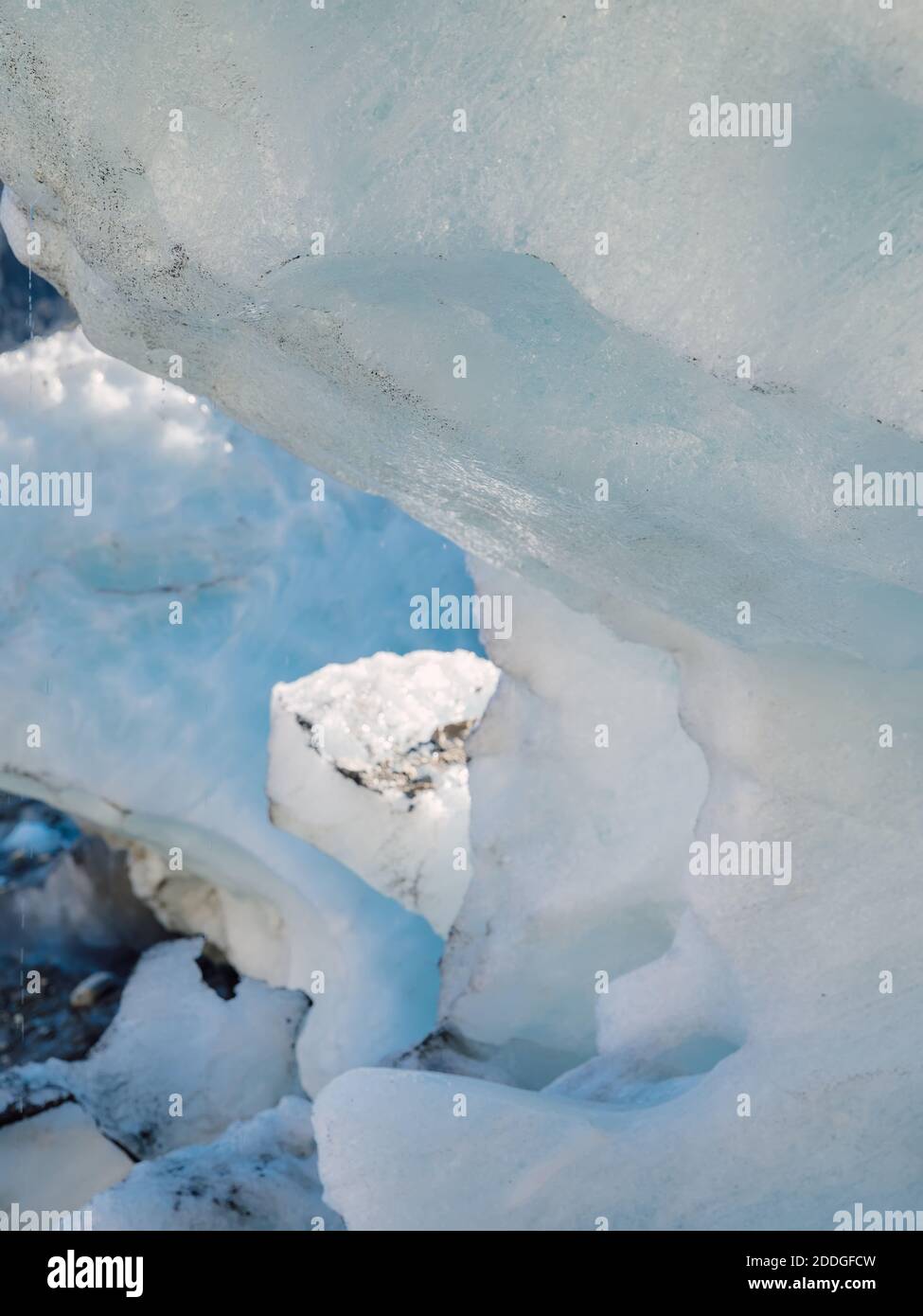 Glacier close up. Blue ice in mountains. Ice textures Stock Photo - Alamy