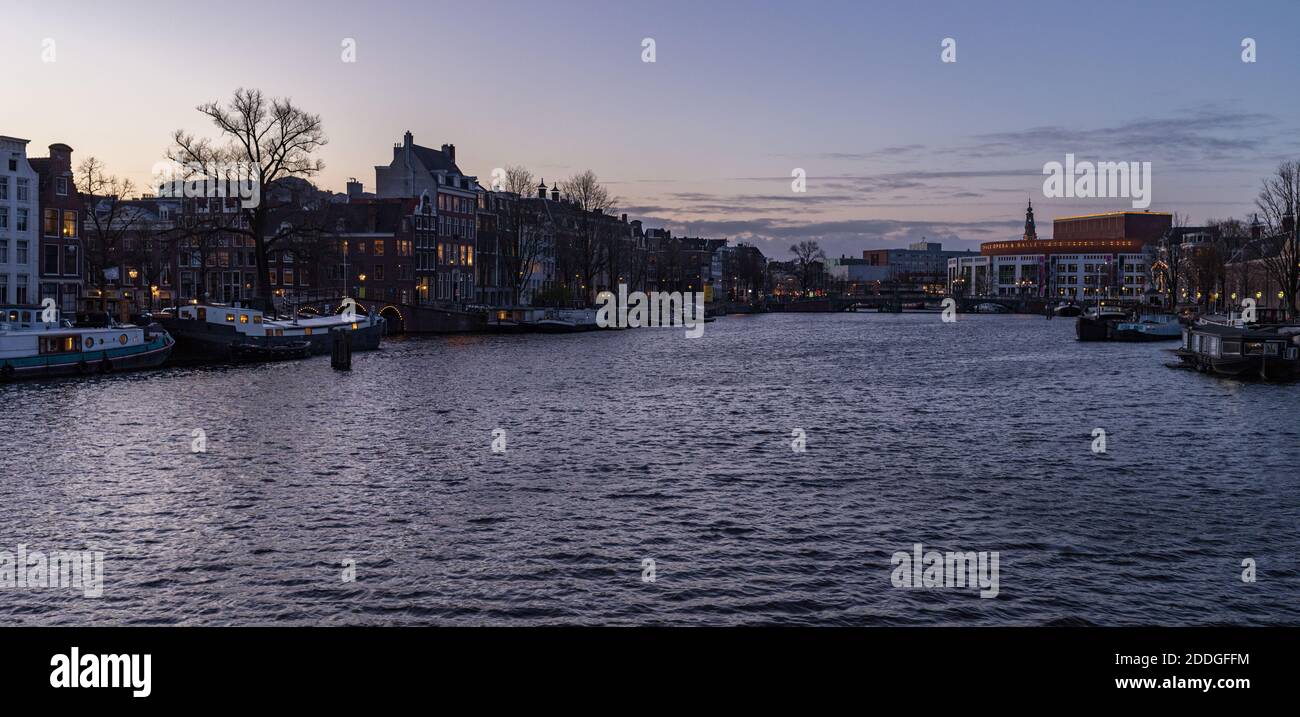 Amsterdam river view hi-res stock photography and images - Alamy