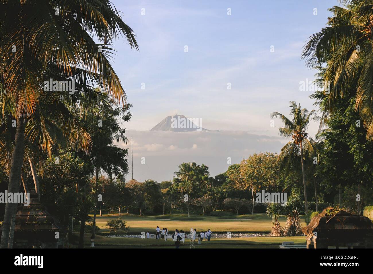 Scenic view in Merapi Mountain, one of popular destination in ...