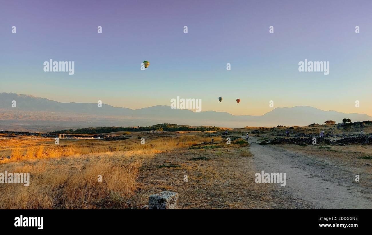 Aerial flying over beautiful valley hi-res stock photography and images ...