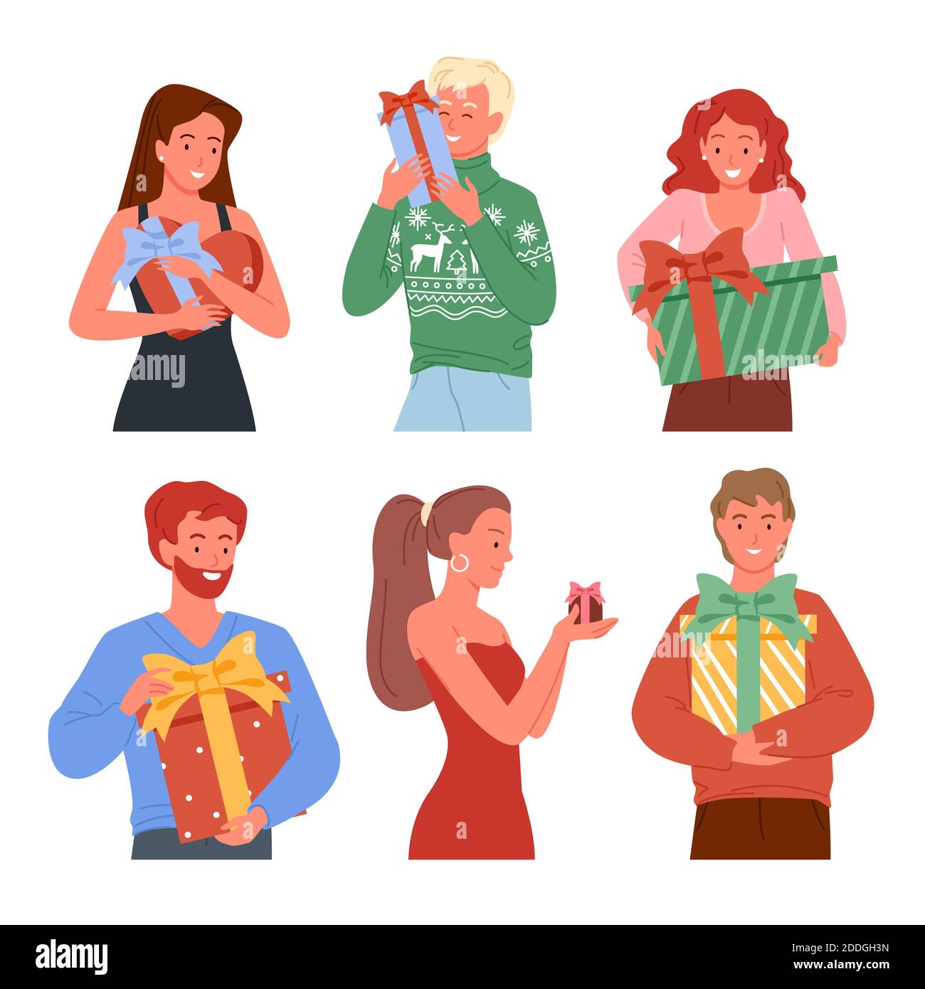 Face beautiful girl holding empty Stock Vector Images - Alamy